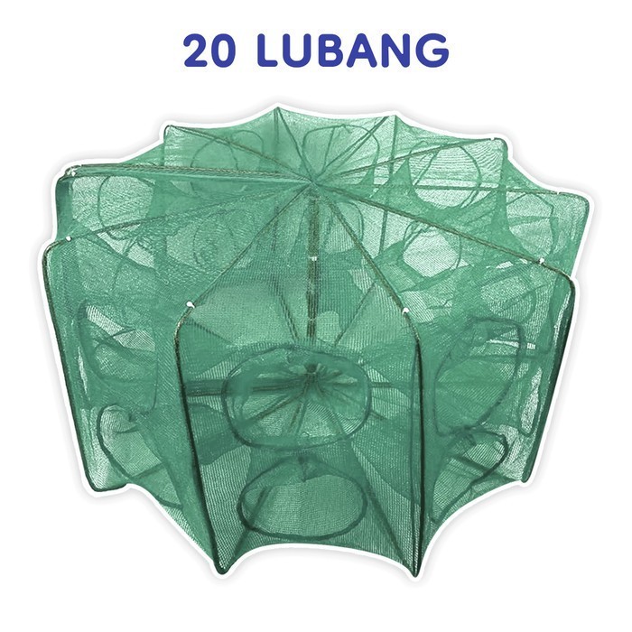 Jual Bubu Perangkap Ikan 20 Lubang Jebakan Jaring Jala Prangkap Lipat ...