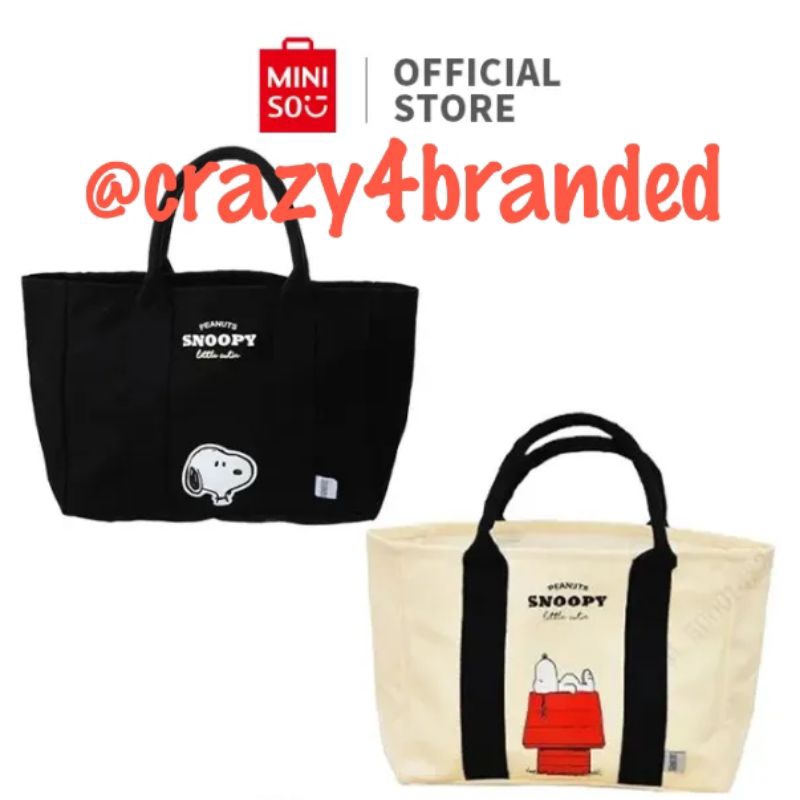 Jual Miniso × Peanuts Snoopy Summer Travel Collection 2023 Handbag ...