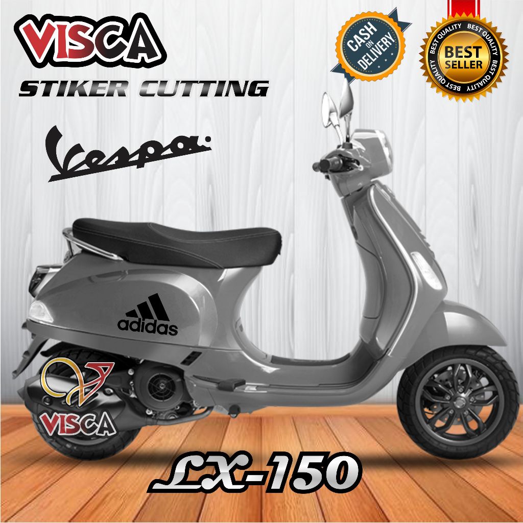 Jual Stiker Cutting Vespa Matic - Stripig Vespa LX-150 Variasi Adidas ...