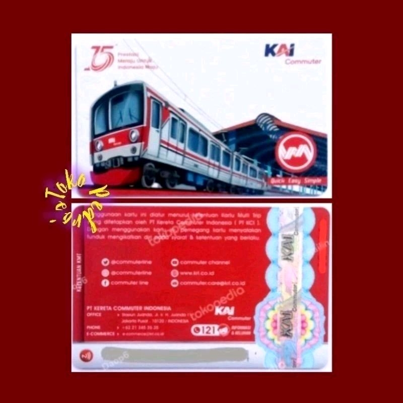 Jual //**KMT HUT KCI 15 WHITE EDITION **// Kartu KMT [KRL/COMMUTER LINE] Multi Trip Original ...