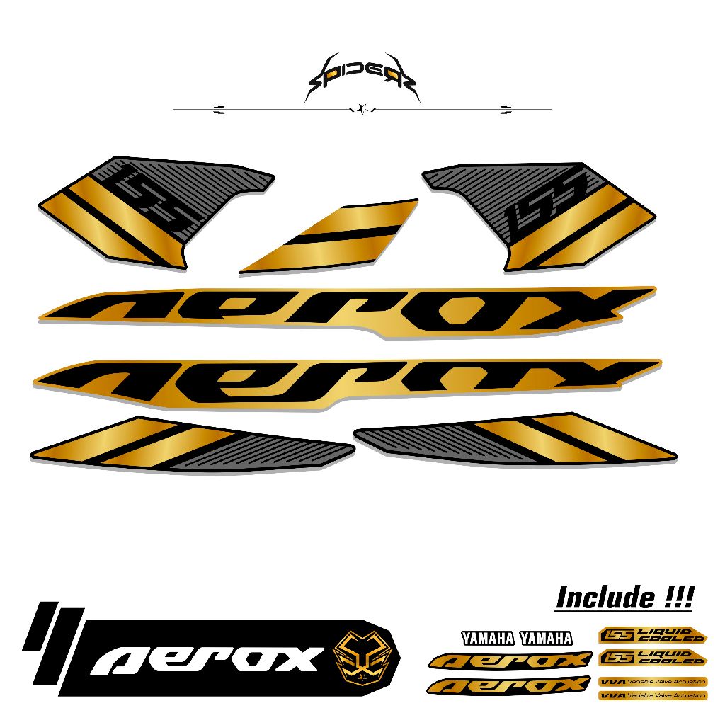 Jual STIKER STRIPING YAMAHA AEROX/STIKER BODY MOTOR/STIKER VARIASI ...