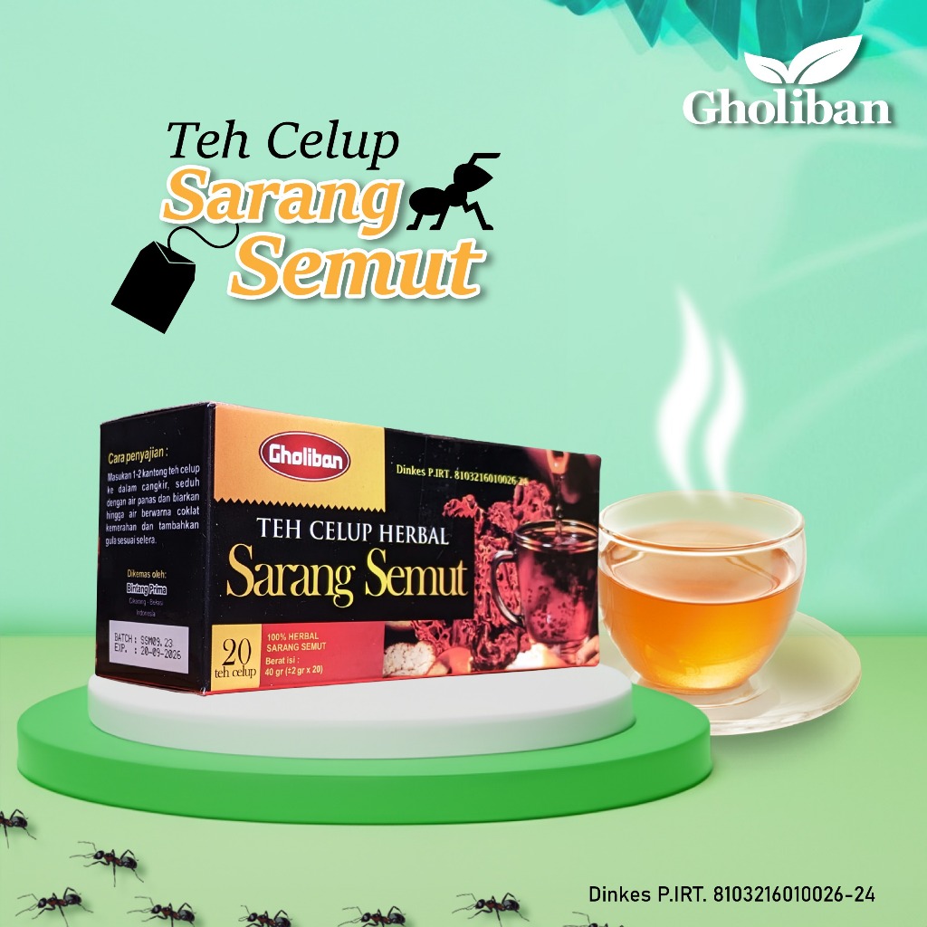 Jual Teh Celup Herbal Sarang Semut Papua GHOLIBAN | Shopee Indonesia