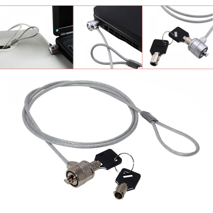 Jual Notebook Security Cable Lock - Kunci Pengaman Laptop | Shopee ...