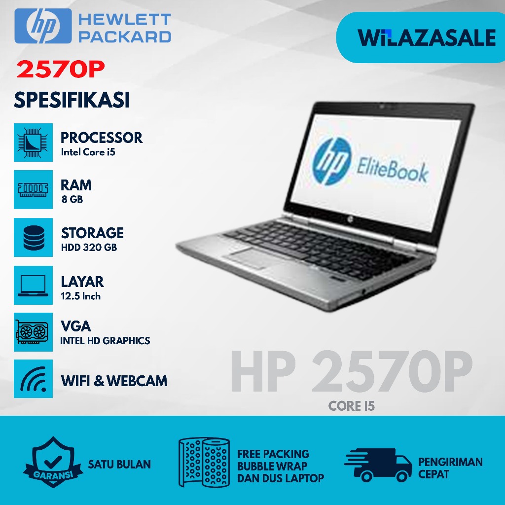Jual Laptop HP EliteBook 2570p Hdd 500 Ram 4Gb | Shopee Indonesia