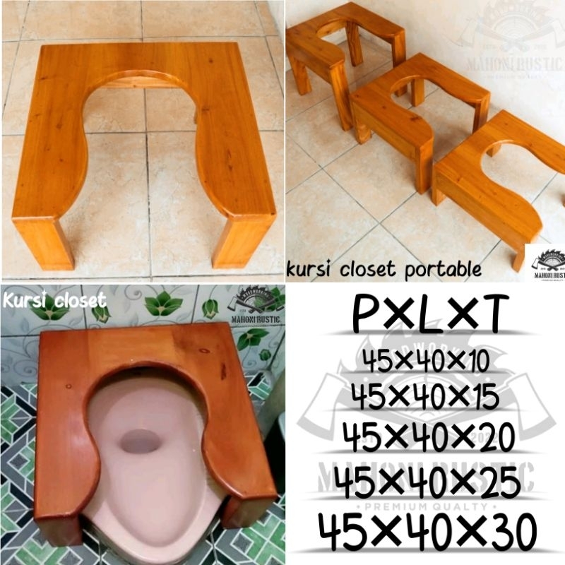Jual kursi closet wc duduk portable kau kursi lansia toilet jongkok ...