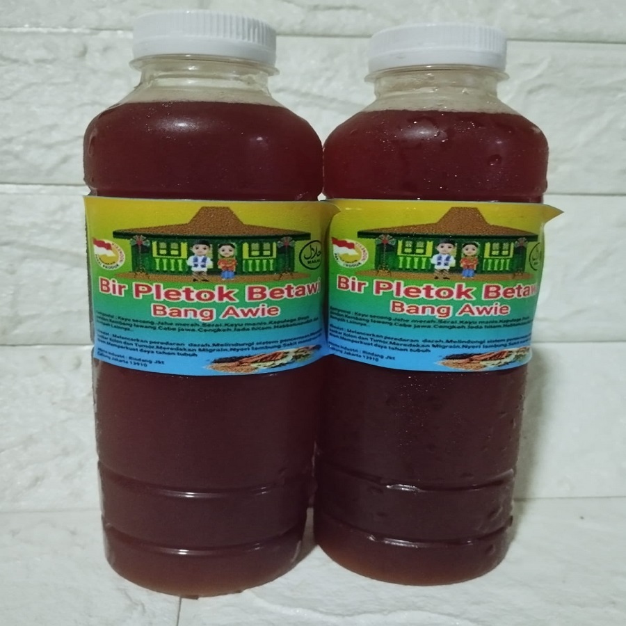 Jual Paket 3 botol Bir Pletok 330ml Khas Betawi Bang Awie | Shopee ...