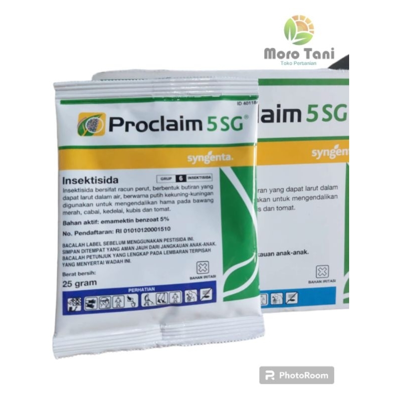 Jual Insektisida PROCLAIM 5 SG Kemasan 25 GRAM | Shopee Indonesia