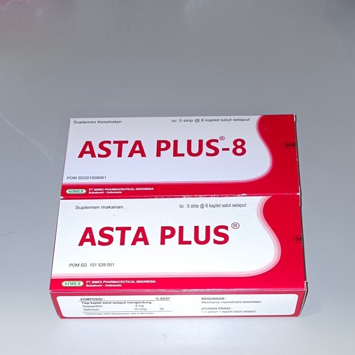 Jual ASTAPLUS 8 / ASTA PLUS 8 suplemen box isi 30 | Shopee Indonesia