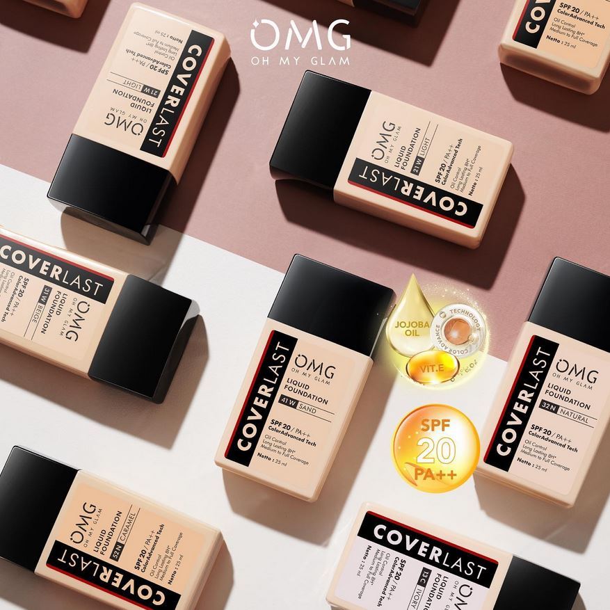 Jual LIVI - OMG Coverlast Liquid Foundation Oil Control 25ml | Shopee ...