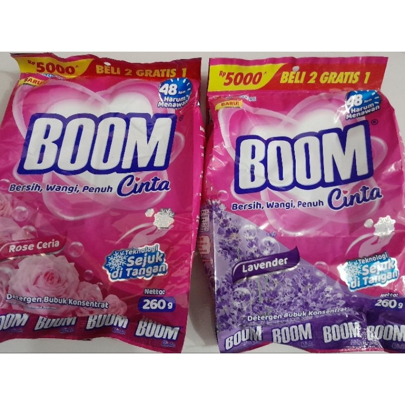Jual BOOM CINTA DETERGENT 260gram 800gram | Shopee Indonesia