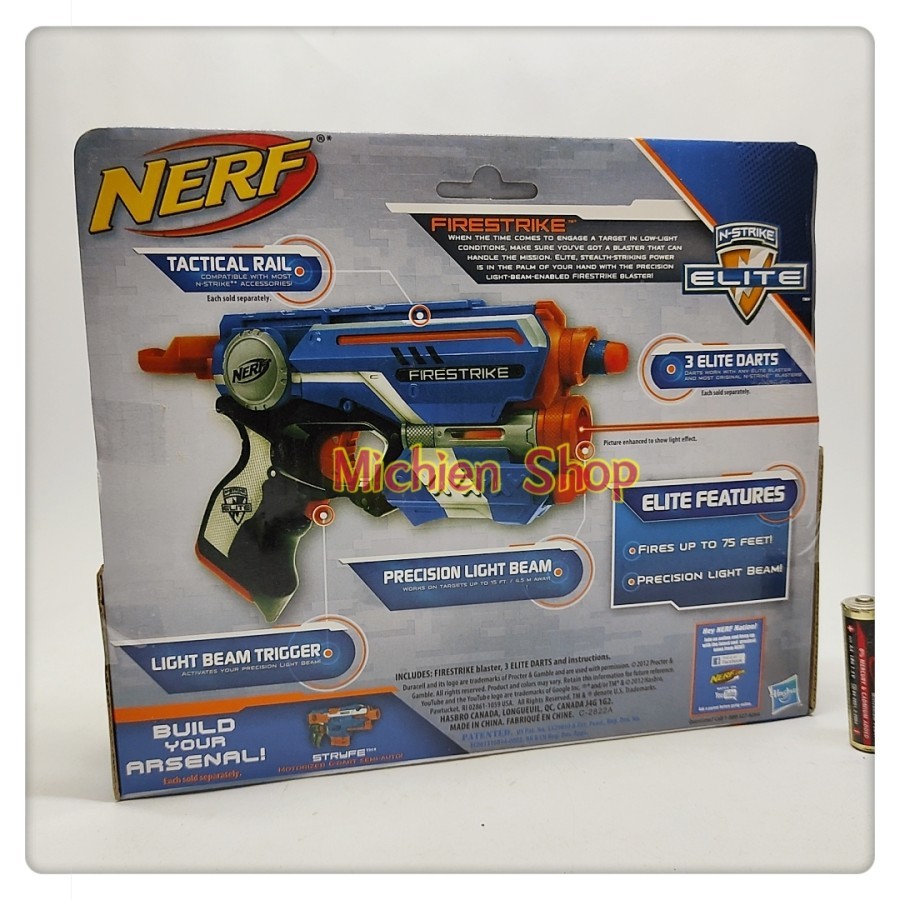 Jual NERF GUN N-STRIKE ELITE FIRESTRIKE LIGHT BEAM | Shopee Indonesia