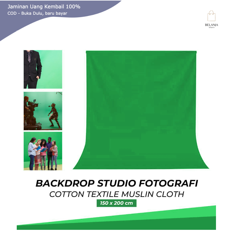 Jual Kain Backdrop Background Studio Hijau Fotografi Pesta Ulang Tahun ...
