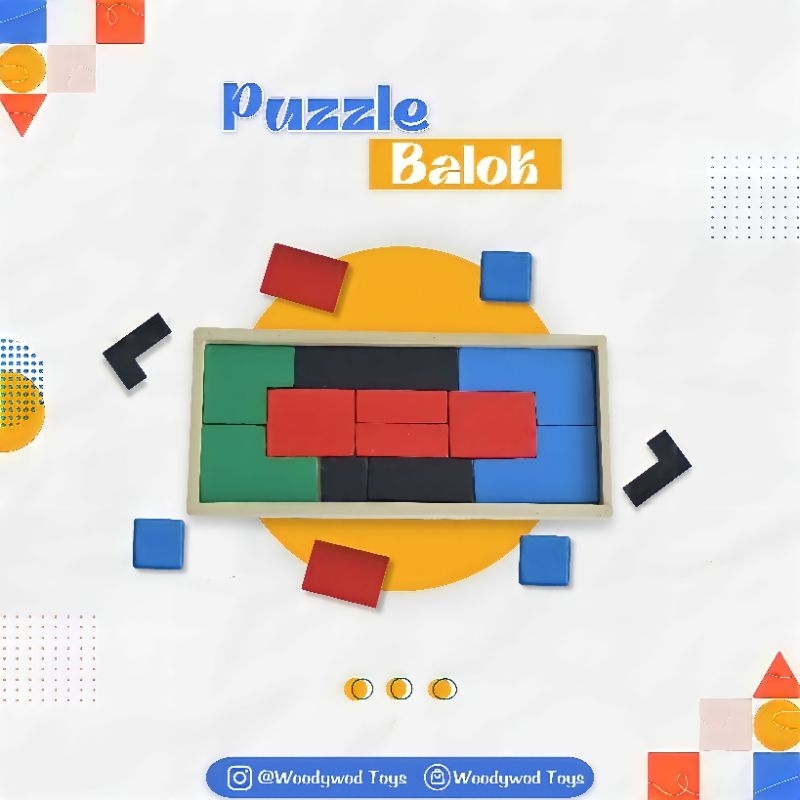 Jual Puzzle Balok | Permainan Kayu Edukasi Anak Usia Dini | Shopee ...