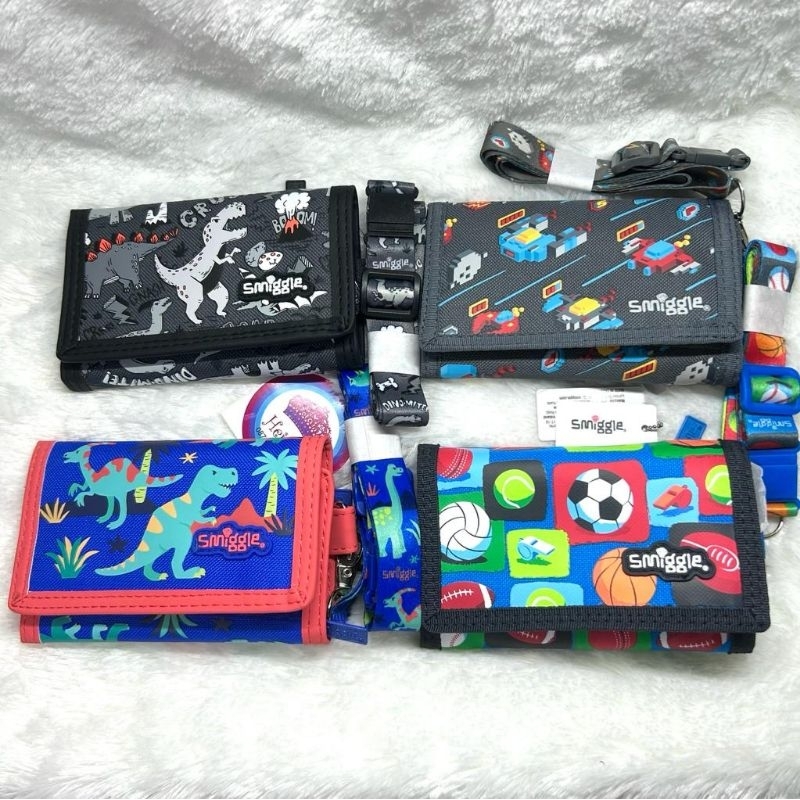 Jual Smiggle dino dinosaurus cars lanyard wallet dompet anak | Shopee ...