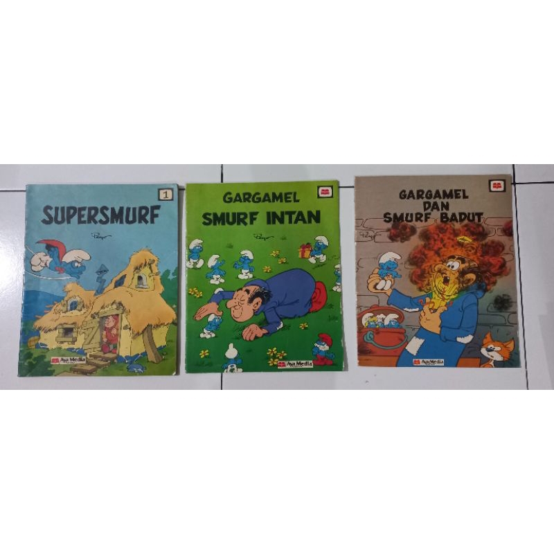 Jual komik Eropa : Smurf ( cetakan lama ) | Shopee Indonesia