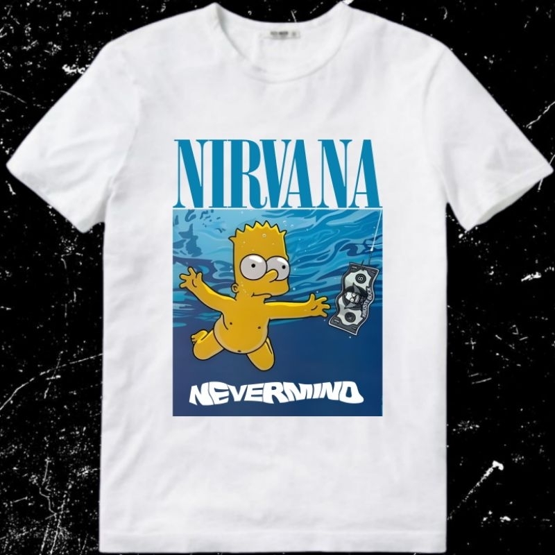 Jual Kaos Baju Tshirt Pria Laki Cowok Dewasa Band Grunge Nirvana Kurt ...