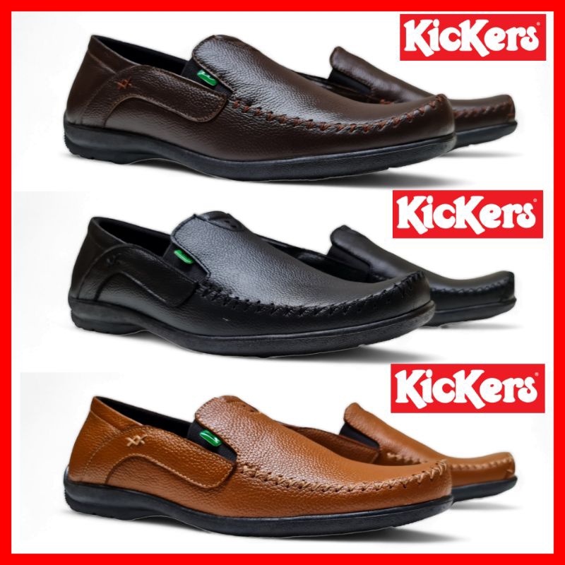 Jual SEPATU PANTOFEL PRIA KICKERS KULIT ASLI GARANSI / SEPATU KERJA ...