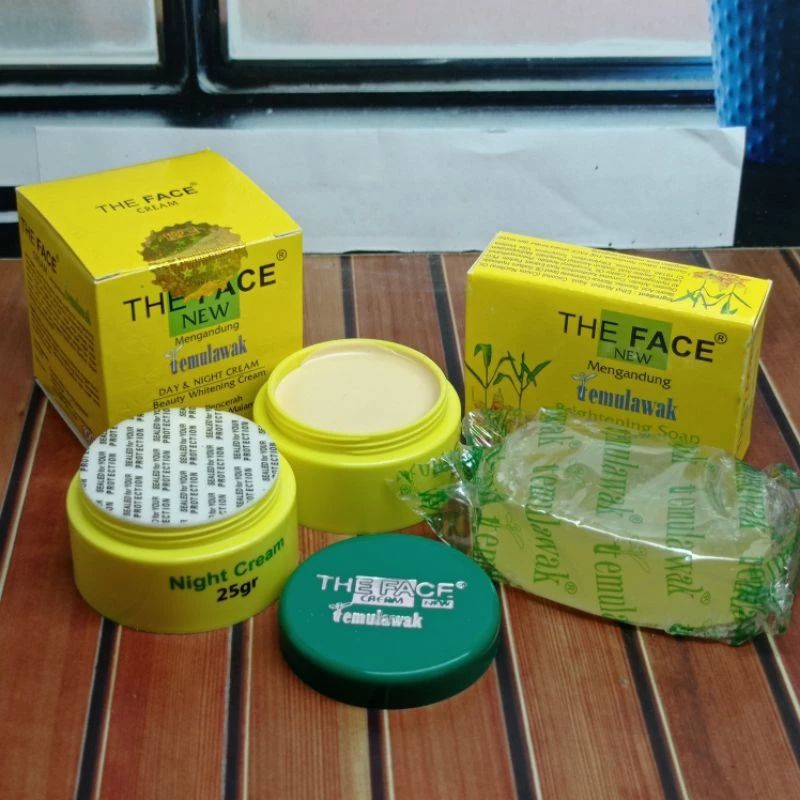 Jual Cream Temulawak The Face 3in1 (Sabun+ Cream s/m) | Shopee Indonesia