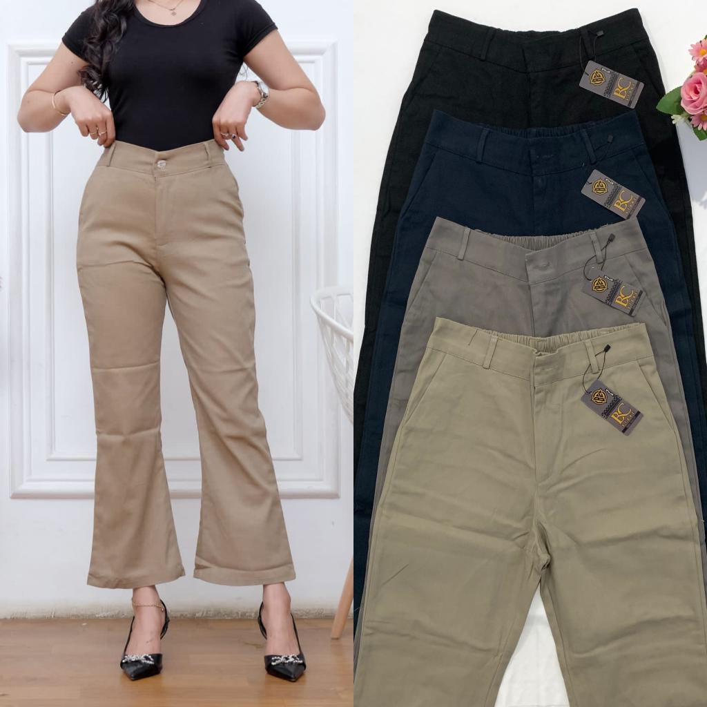 Jual Celana Cutbray Basic Bahan Twill Combed | Shopee Indonesia