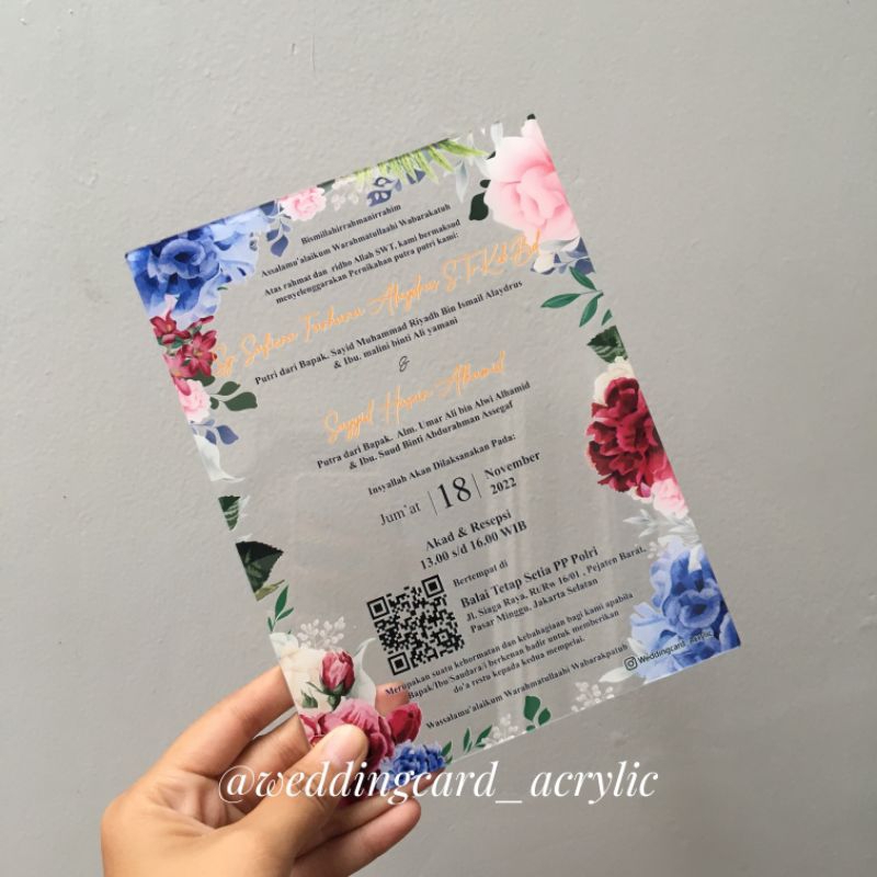 Jual undangan akrilik / acrylic invitation / uv print / akrilik uv ... Jual undangan akrilik / acrylic invitation / uv print / akrilik uv ...