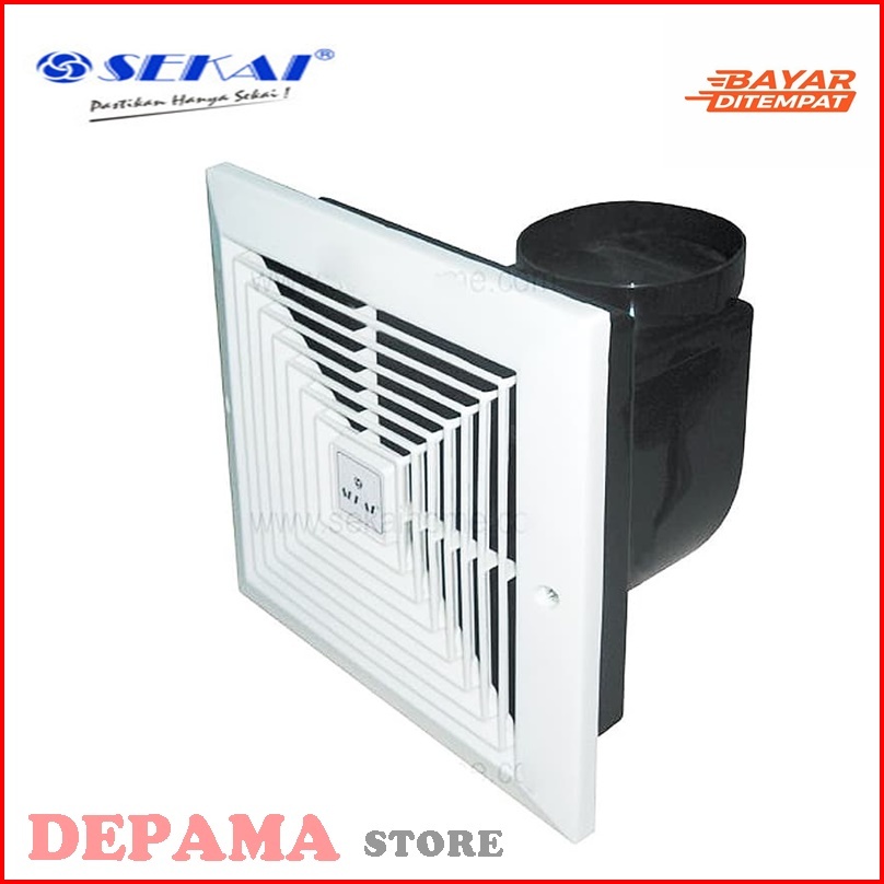 Jual SEKAI MVF-1091 Ceiling Exhaust/Hexos/Heksos Fan Plafon 10" (30 cm Lubang Plafon) Cerobong ...