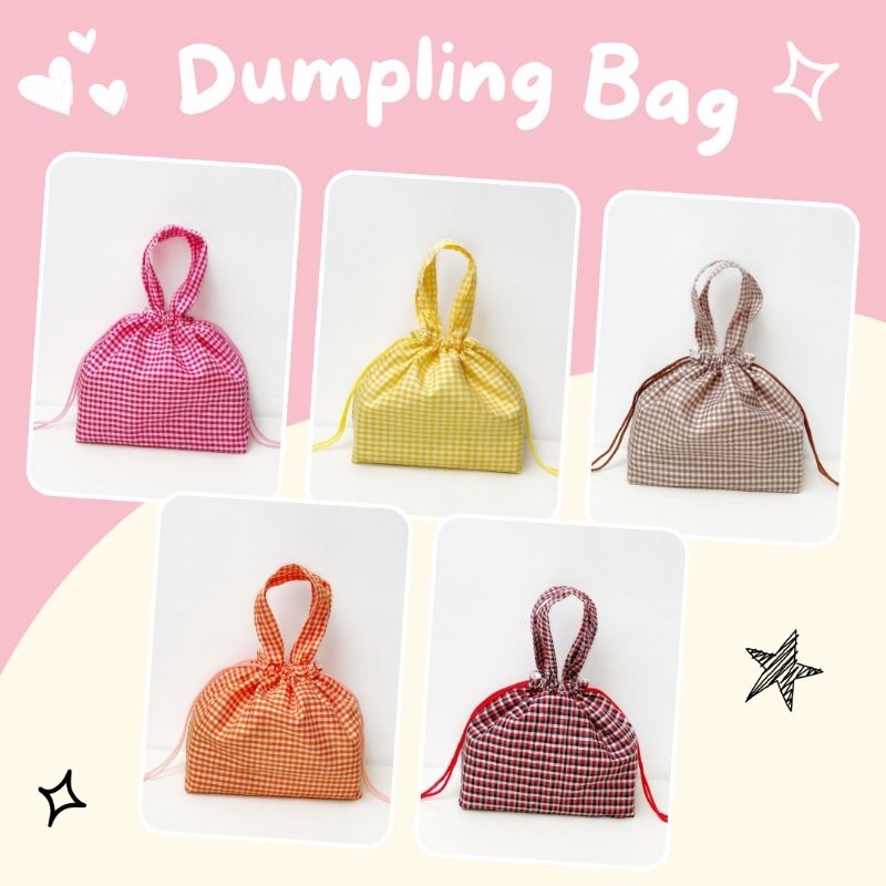Jual Dumpling Bag Gingham / Tas Serut Gingham | Shopee Indonesia