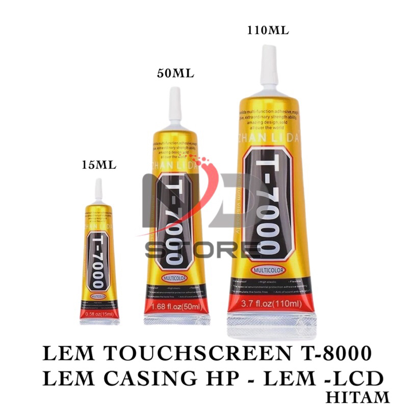 Jual LEM TOUCHSCREEN T-8000 15ML 50ML - LEM CASING HP - LEM LCD | Shopee Indonesia