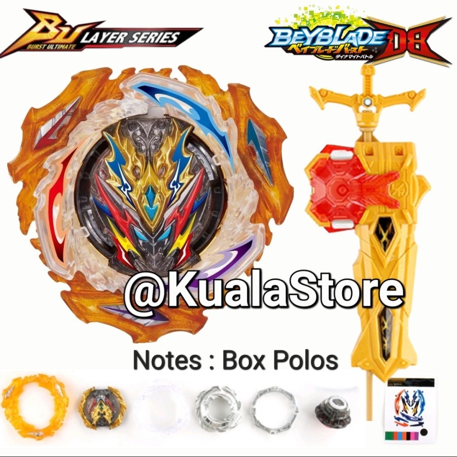 Jual Beyblade Burst Super Hyperion King Helios Ultimate Fusion DX B203 ...