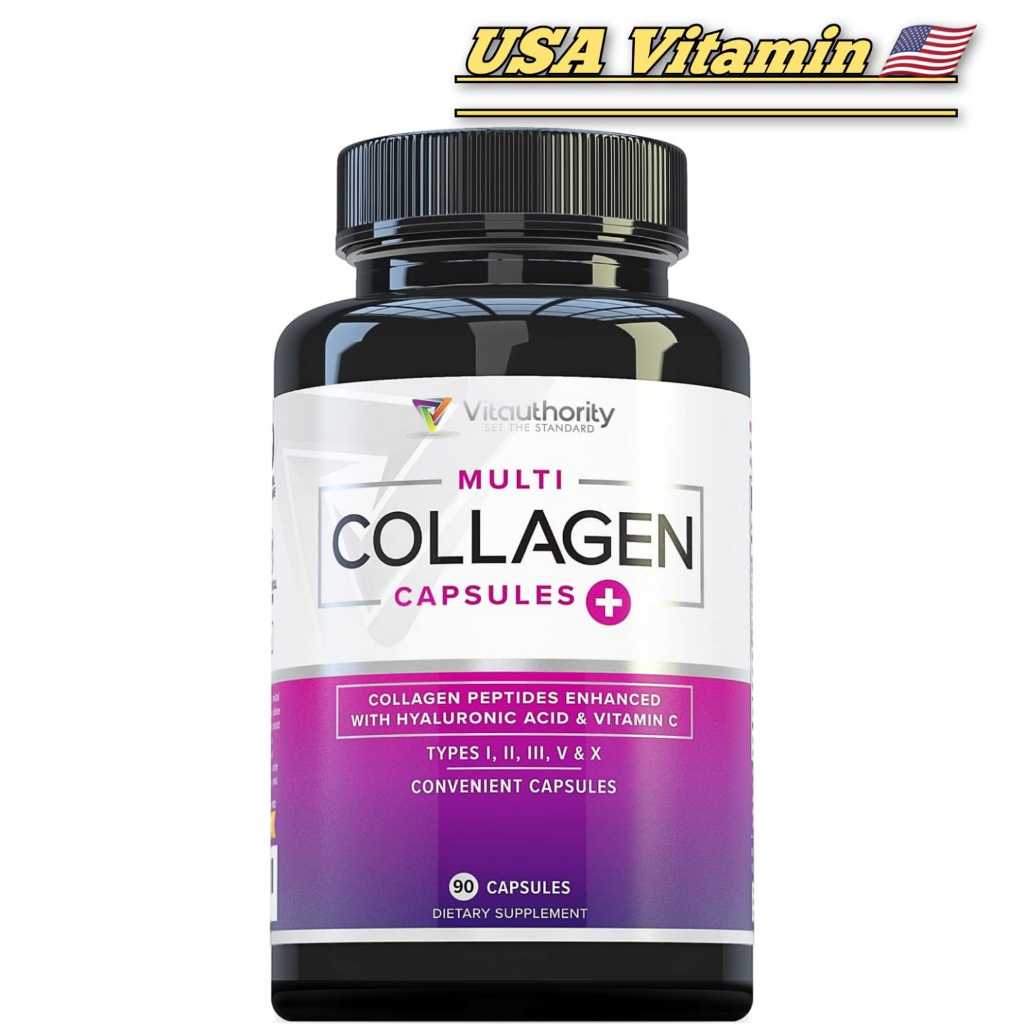Jual Vitauthority Multi Collagen Plus Vitamin C Hyaluronic Acid 90 ...
