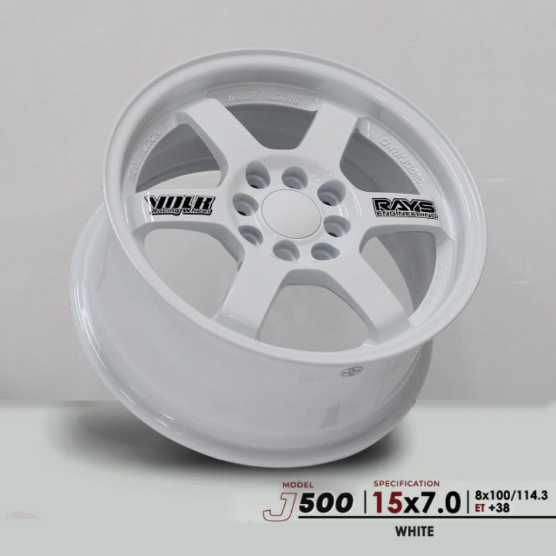 Jual Velg Te37 ring 15 lebar 7 et 38 pcd 4x100/114 putih | Shopee Indonesia