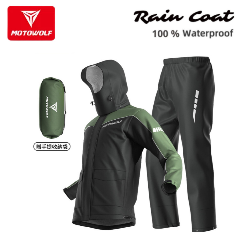 Jual Mantel Hujan Motowolf Jas Hujan Ponco Premium Waterproof 0403B Ori ...