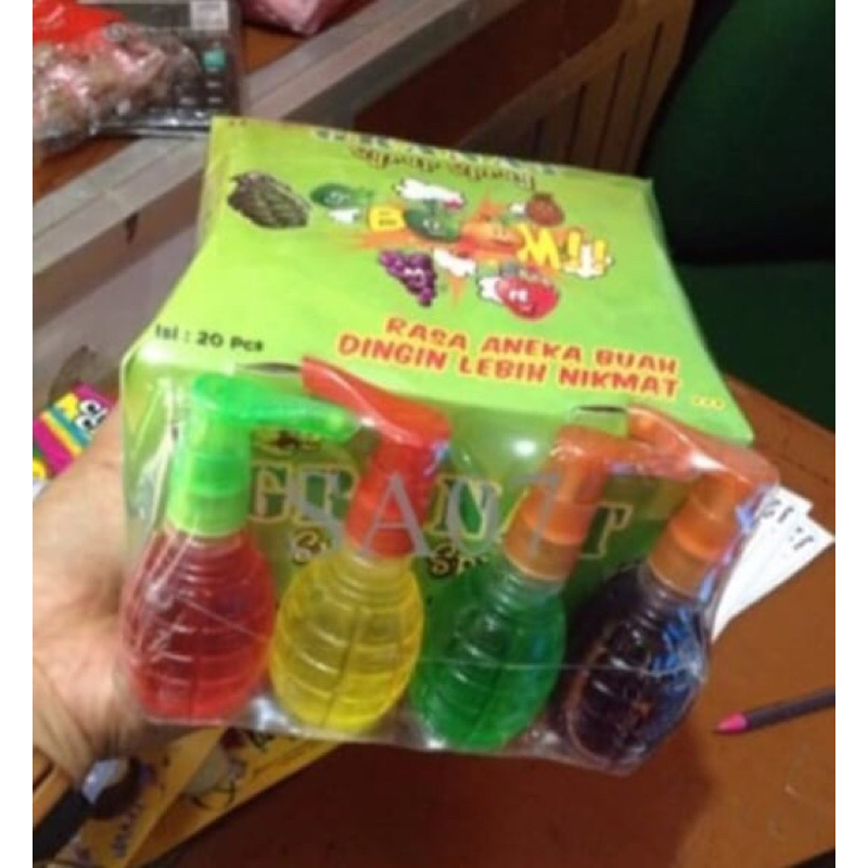 Jual Permen Semprot, Syrup Spray Minuman Semprot Aneka Rasa Buah ( 20 ...