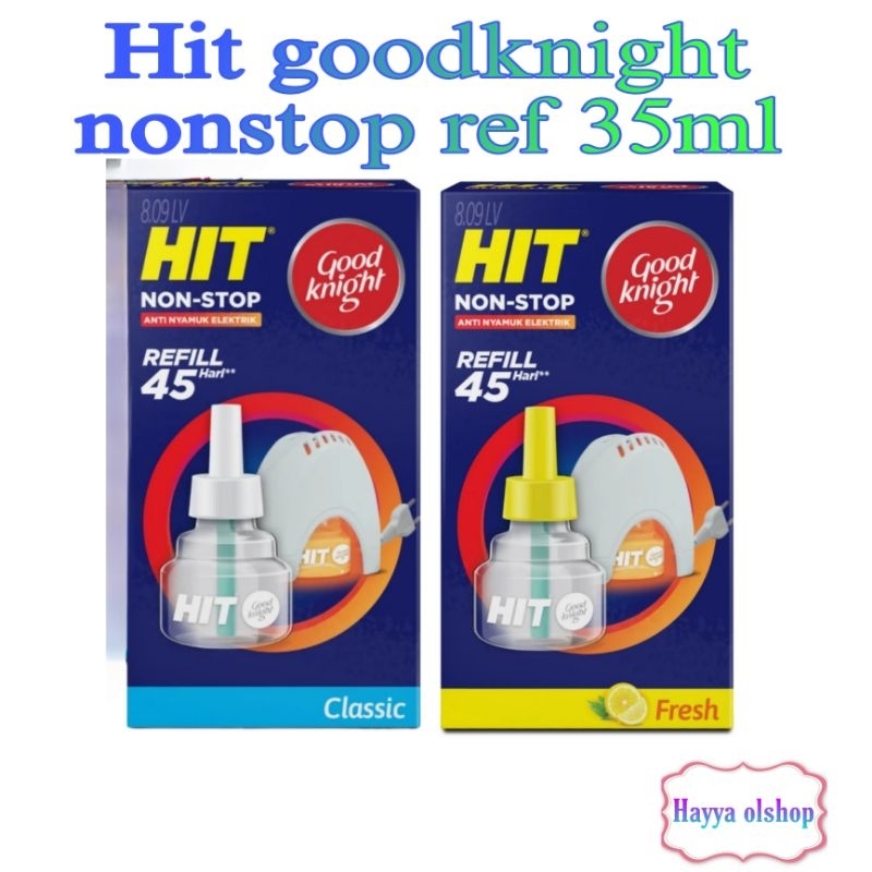 Jual HIT GOODKNIGHT NONSTOP REFFIL 35ML | Shopee Indonesia