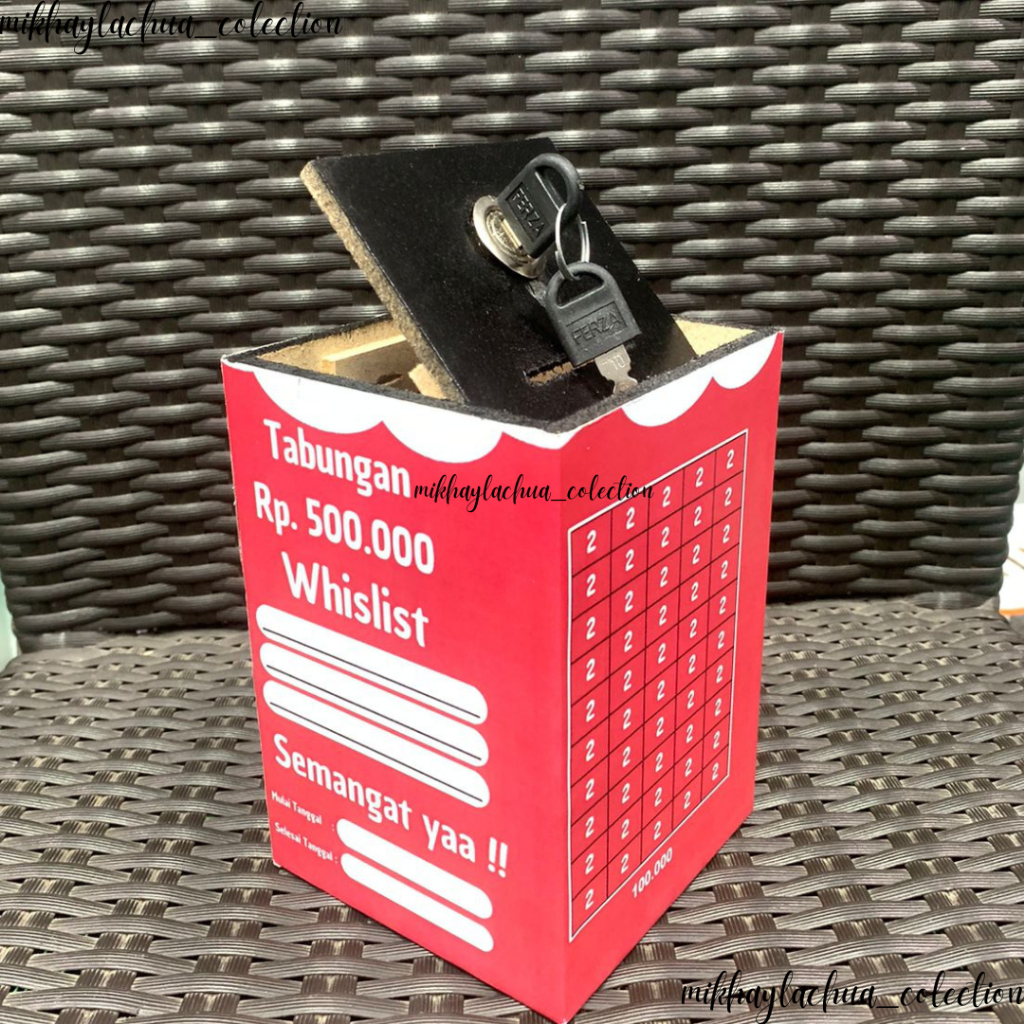 Jual Celengan Lucu Viral Target Sedang + Kunci Celengan Atm Brankas ...