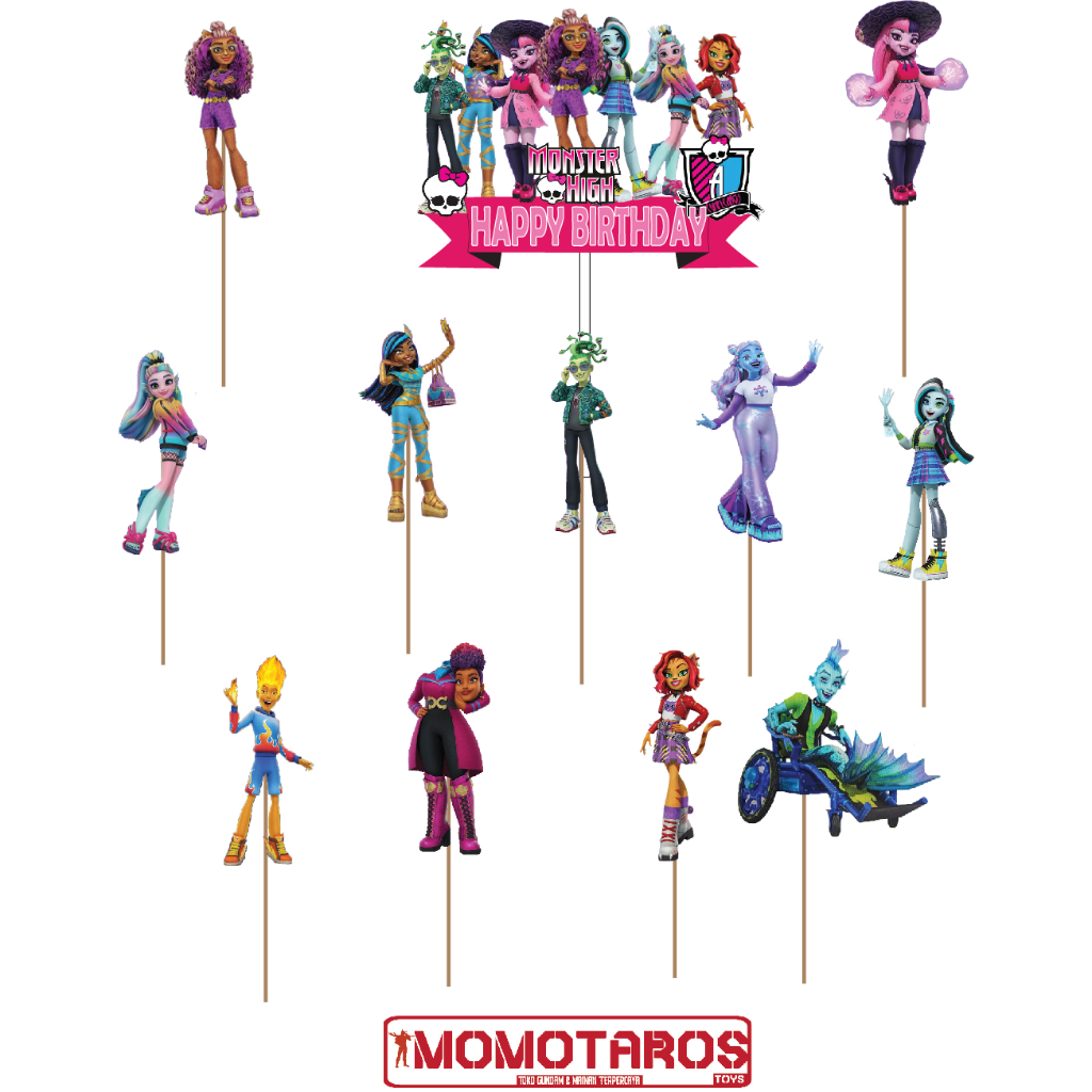 Jual Topper cake Monster High isi 12 pcs | Shopee Indonesia