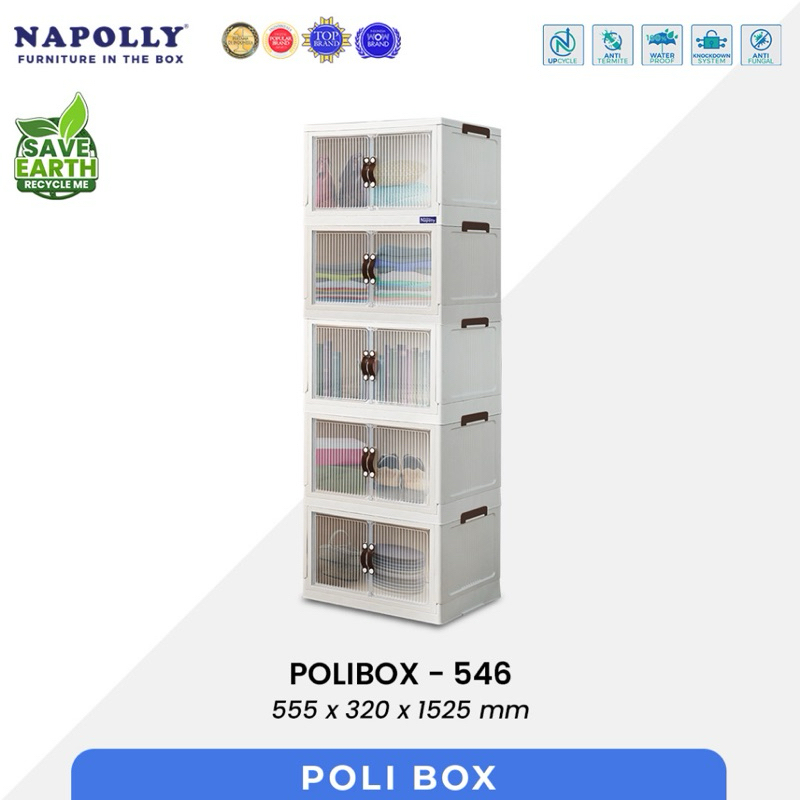 Jual POLIBOX NAPOLLY - Lemari Pakaian NAPOLLY RODA / Cabinet Pakaian ...