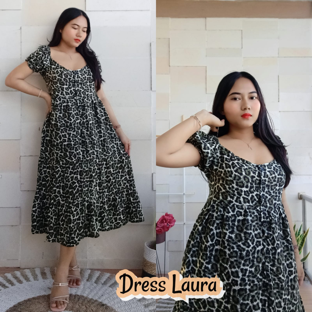 Jual Dress Laura -B | Shopee Indonesia