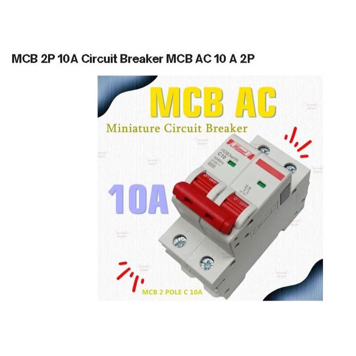 Jual MCB 2P 10A Circuit Breaker MCB AC 10 A 2P | Shopee Indonesia