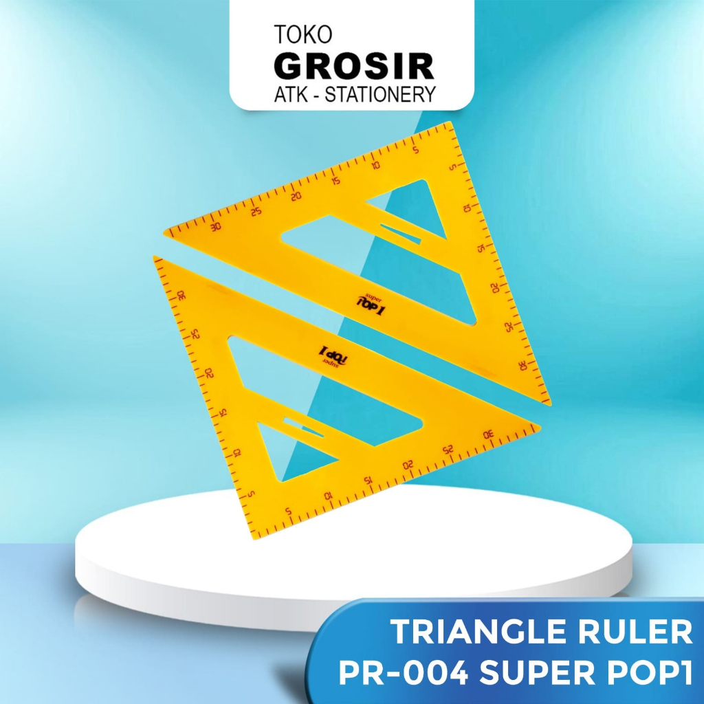 Jual Penggaris Papan Tulis Plastik Segitiga Sama Sisi PR 004 - Super ...