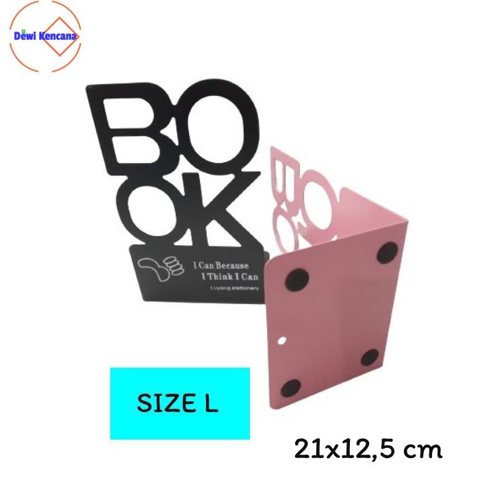 Jual Pembatas buku besi Bookend Holder Buku (BOOK) | Shopee Indonesia