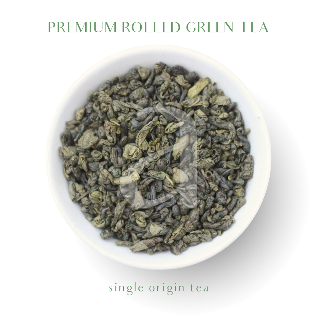 Jual Premium Rolled Green Tea / Teh Hijau Gulung Grade A / Teh Hijau ...