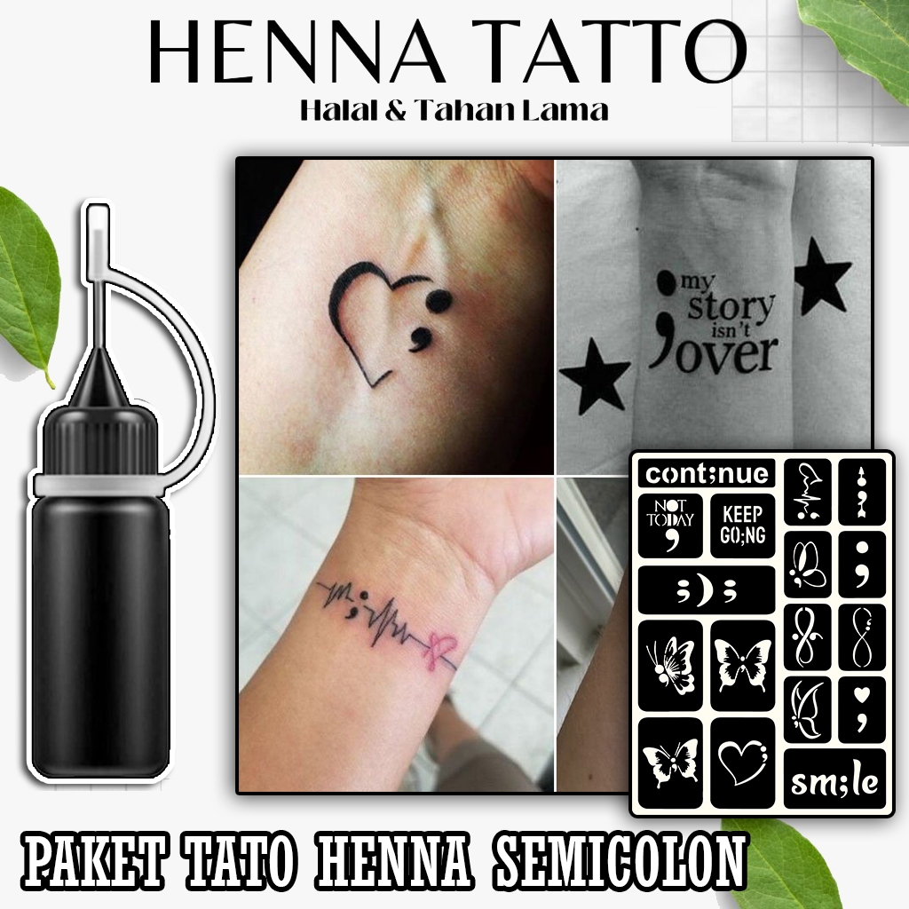 Jual Henna Tato Halal Tahan Lama Bisa Custom Hena Kit 10ml Semicolon ...