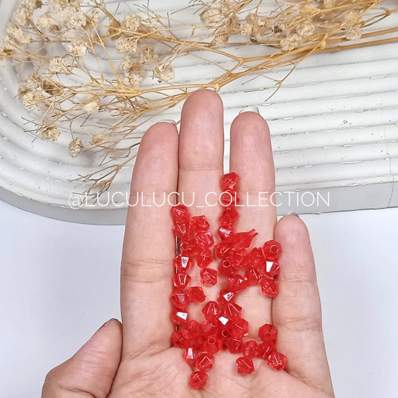 Jual Manik Diamond (10 gram) / Manik Monte Mote Diamond Akrilik Bening ...