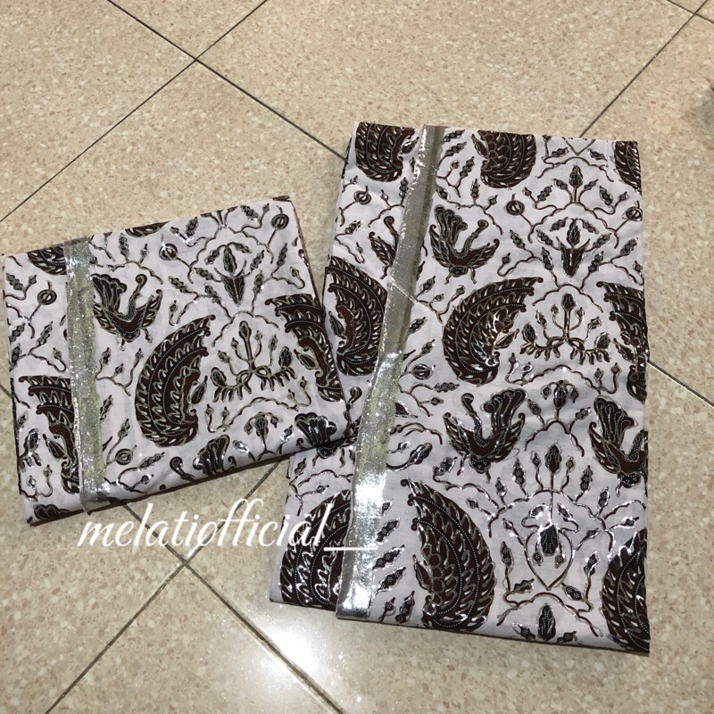 Jual kain prada pengantin sido asih / kain batik / kain batik prada ...
