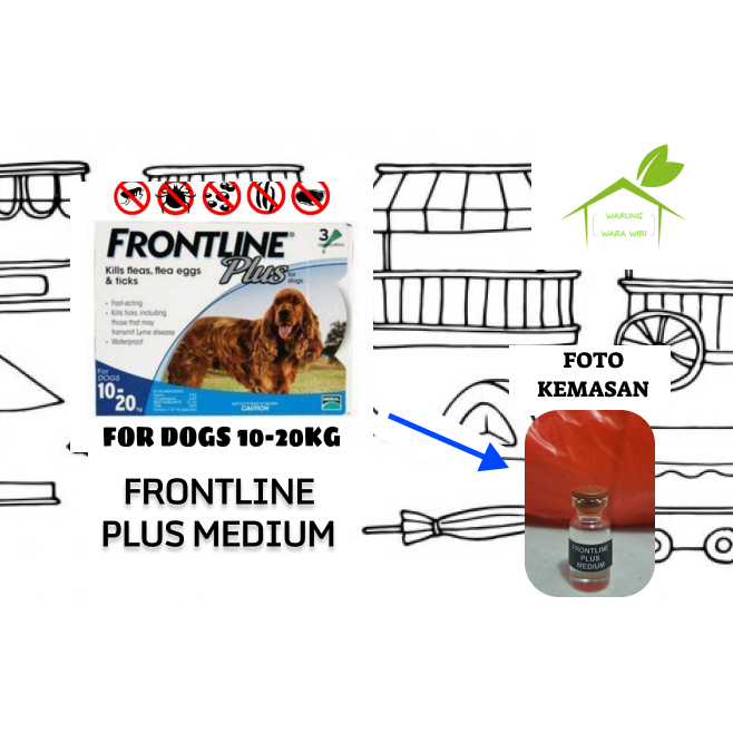 Jual Obat Kutu Anjing Frontline Medium Dog / Sedang 100% Original 10 ...
