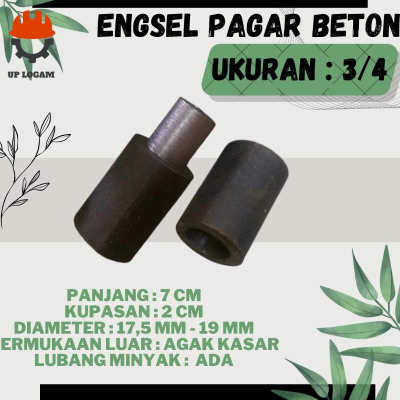 Jual Engsel Bubut Beton Ukuran 3/4 Panjang 7 Cm | Shopee Indonesia