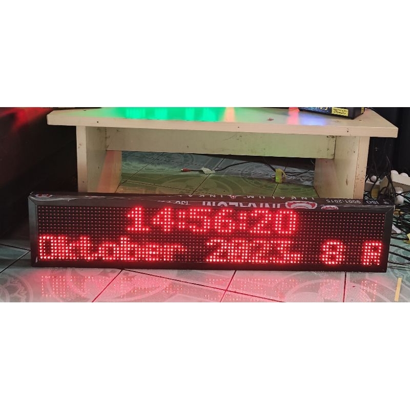 Jual Bel sekolah otomatis + running text ukuran 20 x 100 cm | Shopee ...