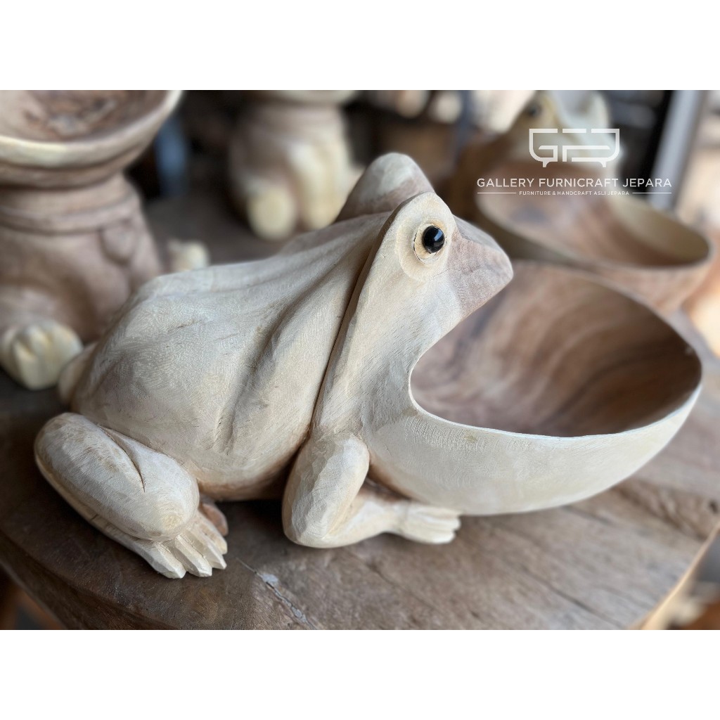 Jual Patung Boneka Mulut Terbuka Katak Kayu Solid 40cm | Shopee Indonesia