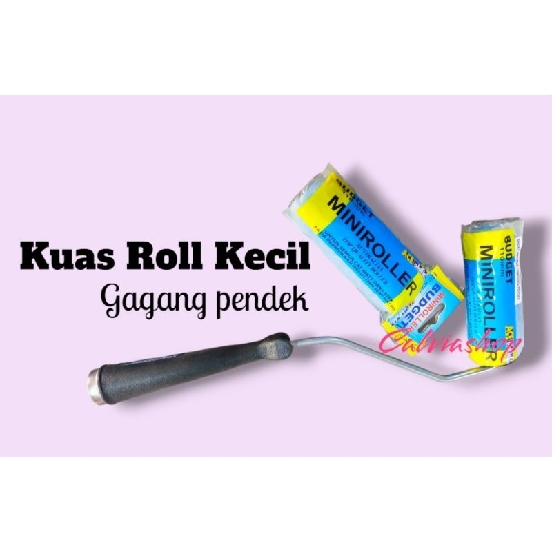 Jual kuas roll kecil gagang pendek 110mm | Shopee Indonesia