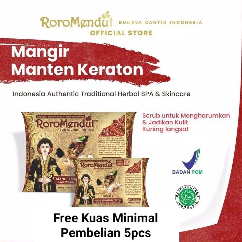 Jual Roro Mendut Mangir Manten Keraton Lulur Mangir Lulur Pengantin ...